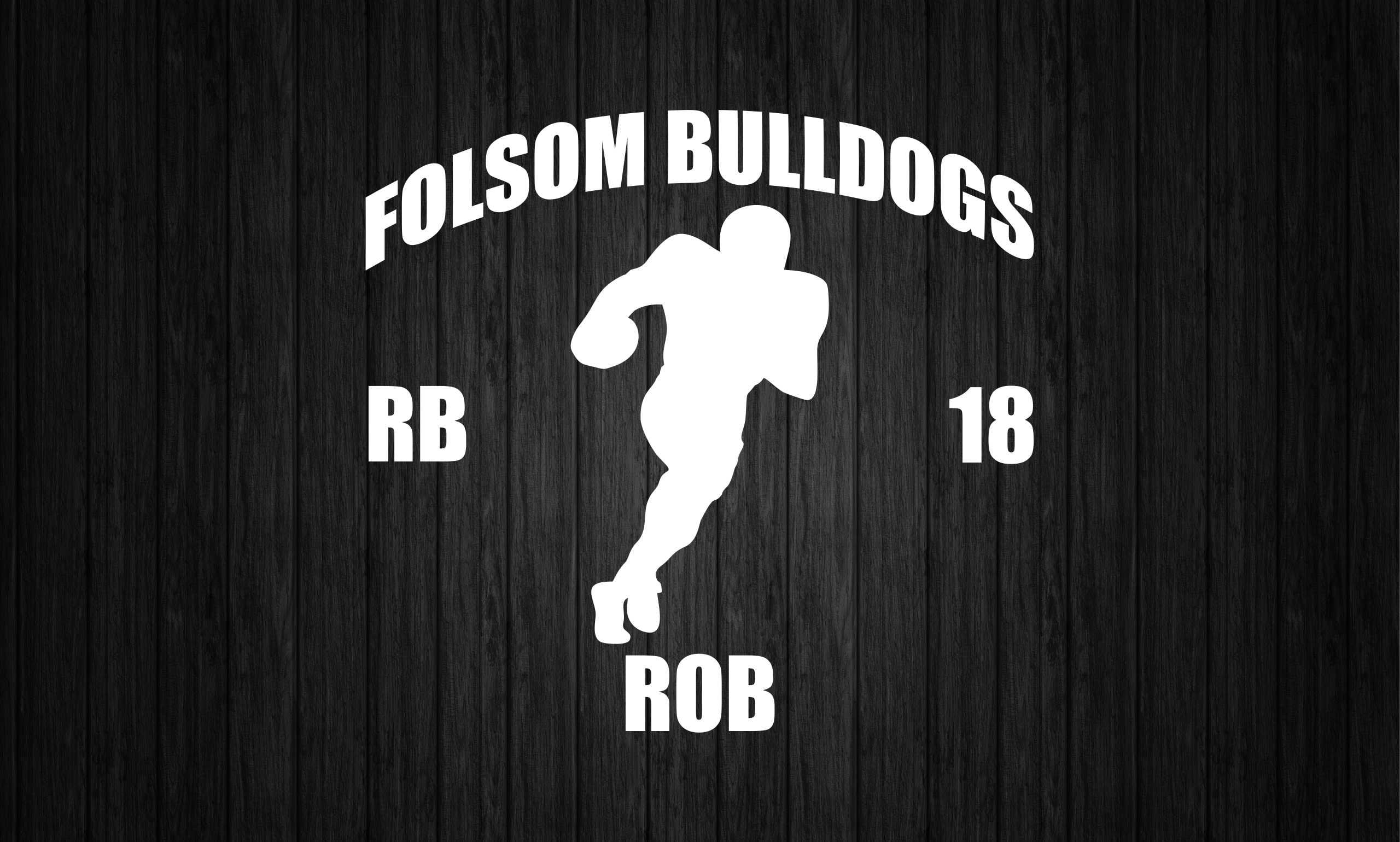 Custom Football Vinyl Decal - Etsy