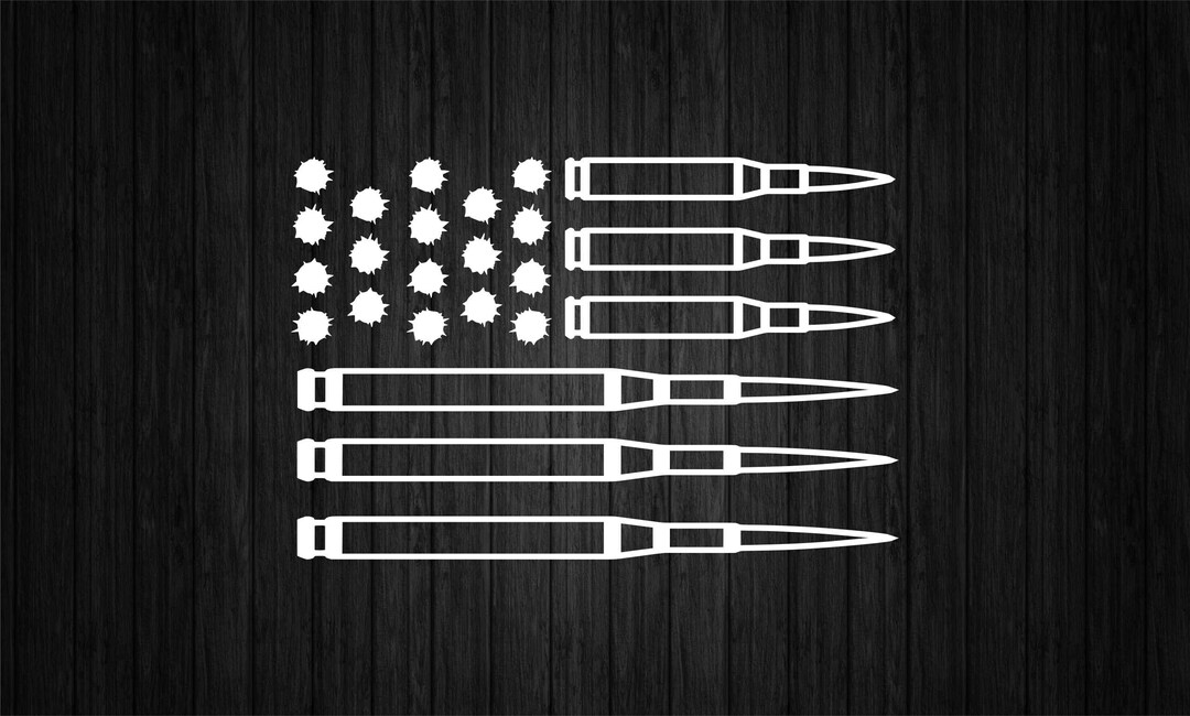 Bullet Flag Vinyl Decal - Etsy