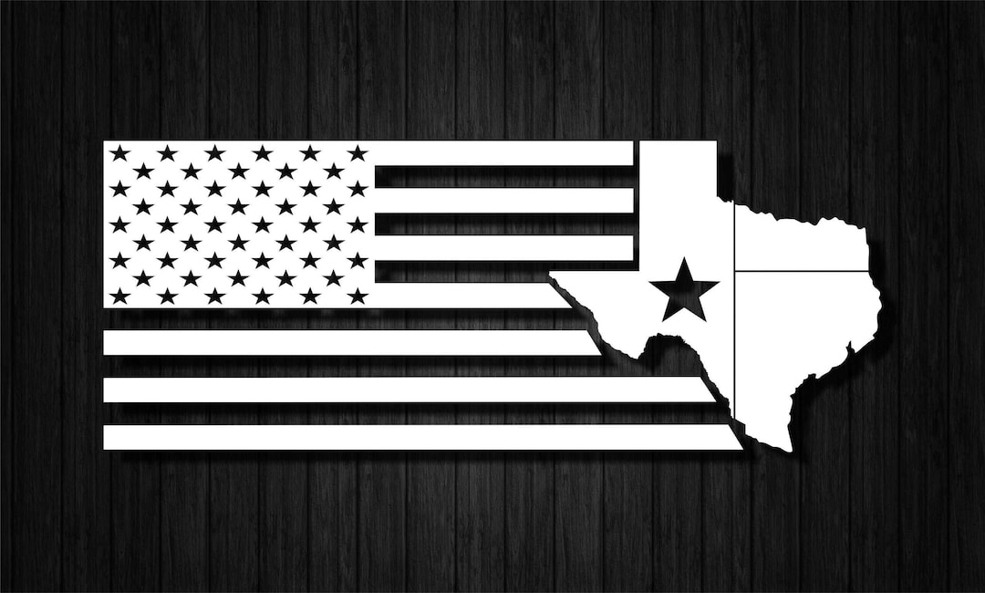 American Flag Texas Decal Perfect for Tumbler, Laptop, or Car Window - Etsy
