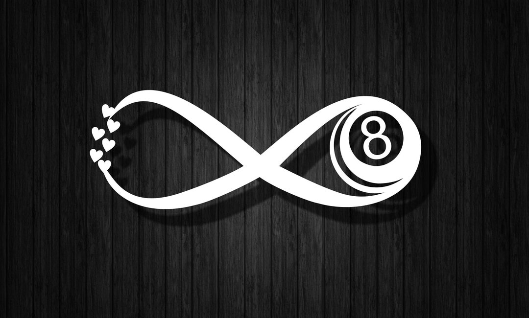 Pool 8 Ball Love Forever Vinyl Decal for Tumbler, Laptop, Car Window - Etsy