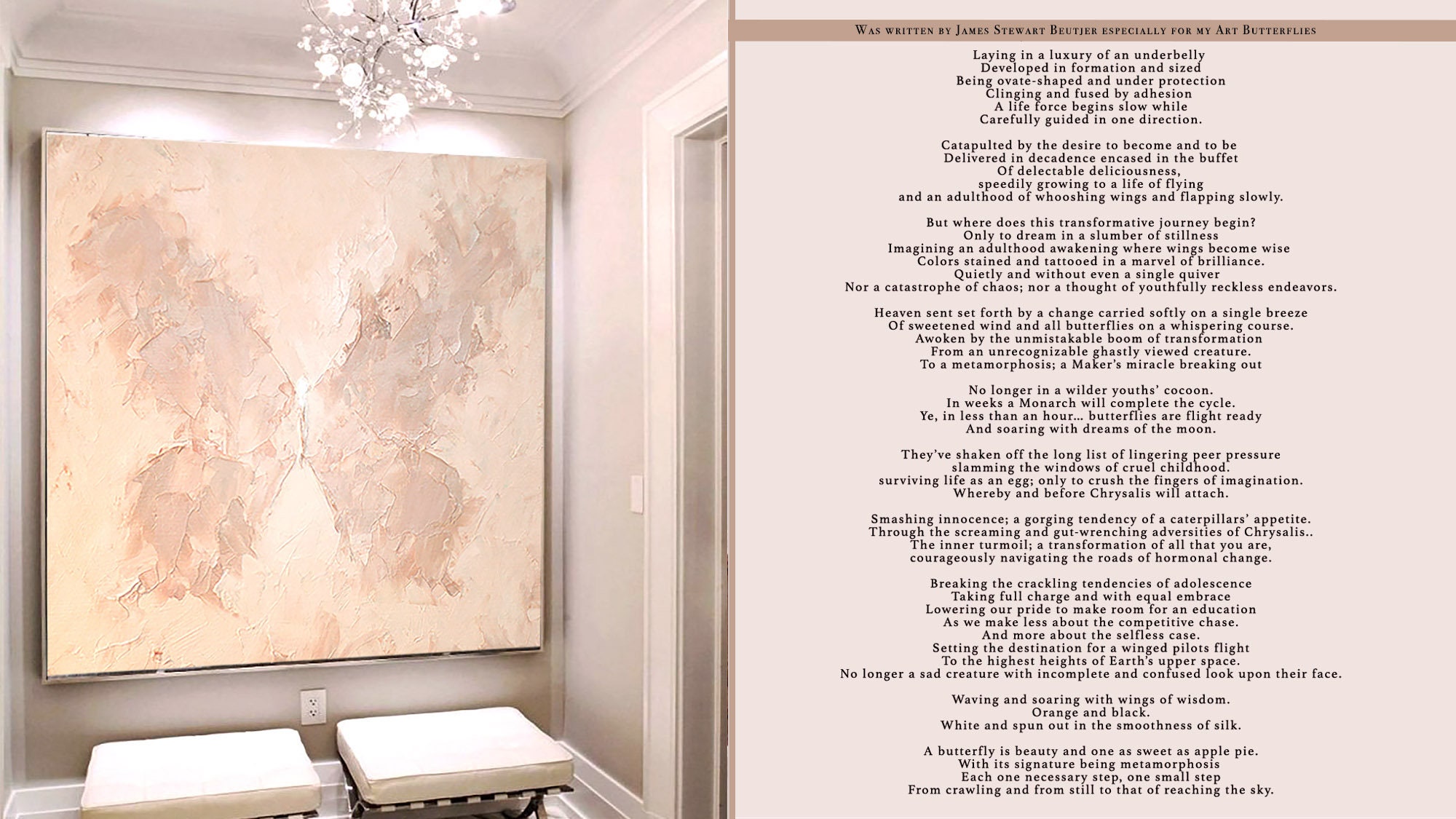 Modern Butterfly Artwork, Acrylic Abstract Butterfly, Custom Artwork ...