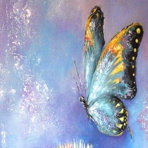 Texture Flowers Art, Texture Butterfly Art, Nursery Wall Art, Butterfly ...