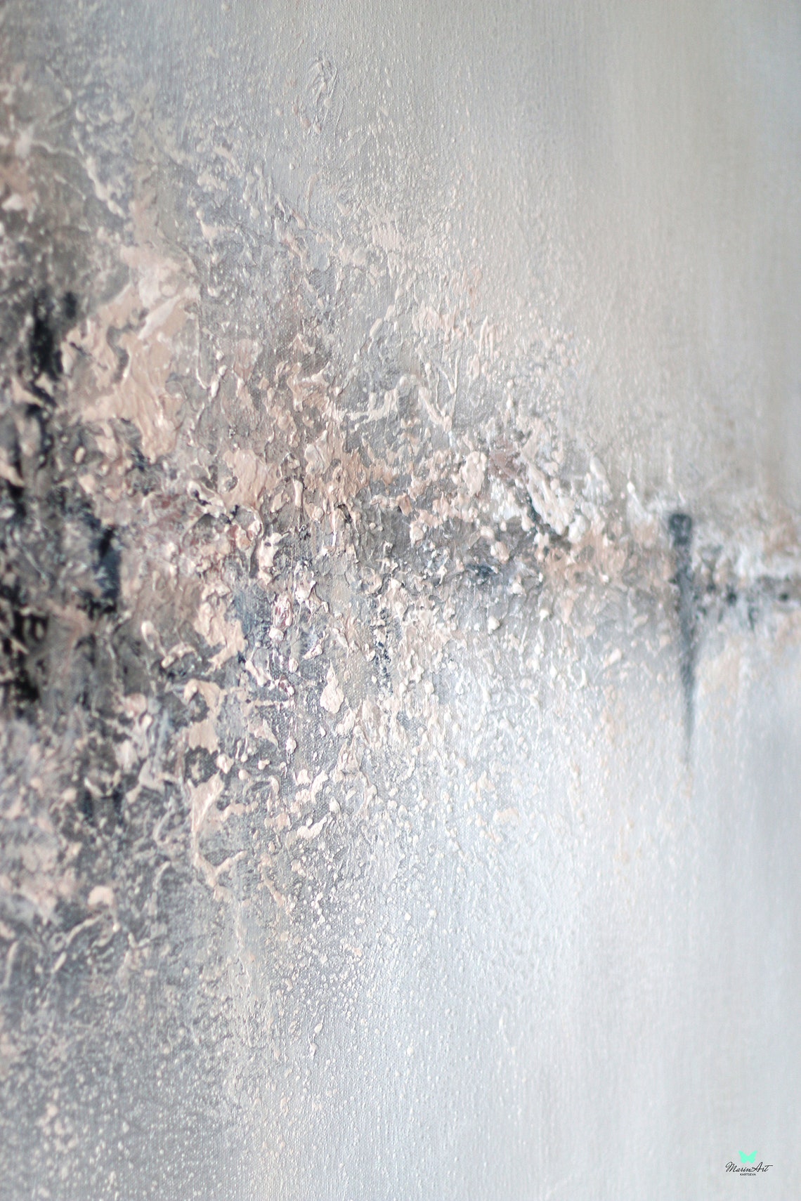 Custom Texture Abstract Art Acrylic Abstract City Modern | Etsy