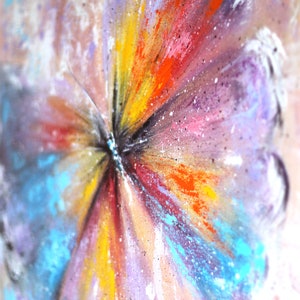 Colorful Abstract Butterfly to Order, Colorful Butterfly Painting ...