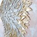 Texture Gold Leaves Wings Artwork , Wings Painting for Interior ...