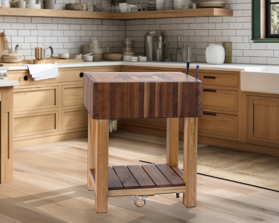 Thick butcher block table store
