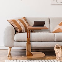 Sofa Arm Table Tray, Small Side Table Alternative, Walnut and Maple ...