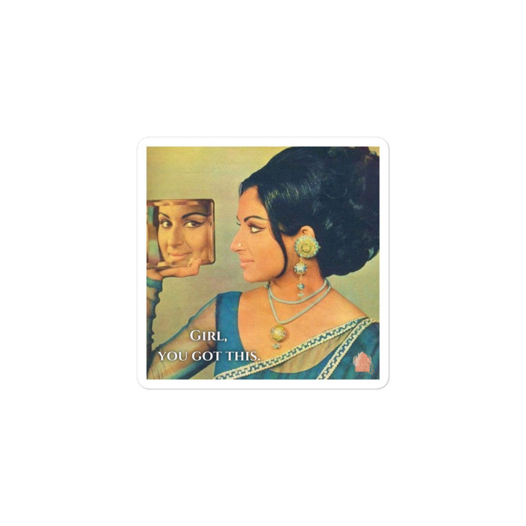 BOLLYWOOD Vinyl Stickers Desi Girl Vintage Bollywood K3G DDLJ South ...