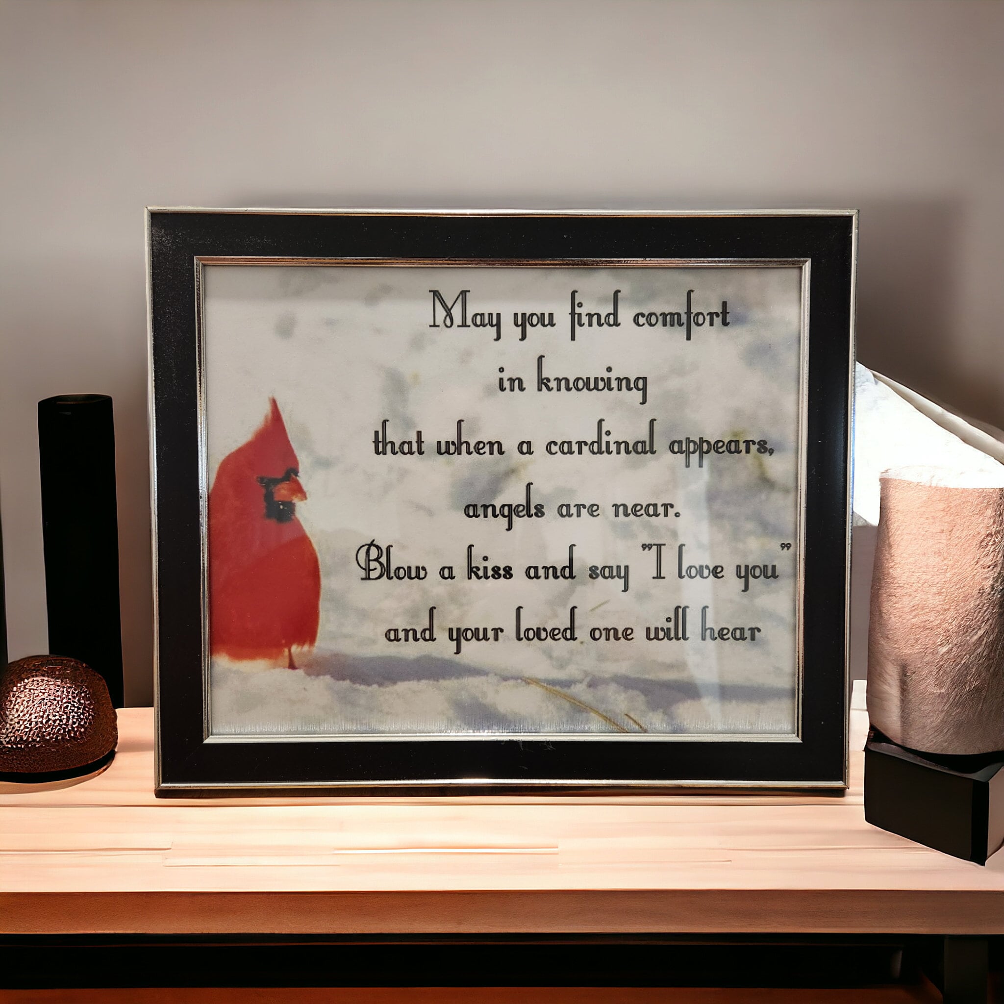 Cardinal Print 8 X 10, Mourning Cardinal Print, Bereavement Print ...