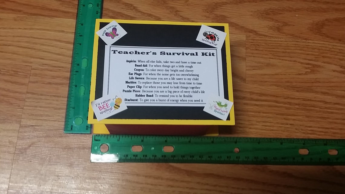 Teacher Survival Kit Gift Set Teacher Gift Teacher Fun Gift - Etsy