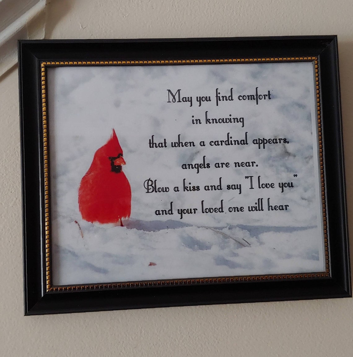 Cardinal Print 8 X 10 Mourning Cardinal Print Bereavement - Etsy