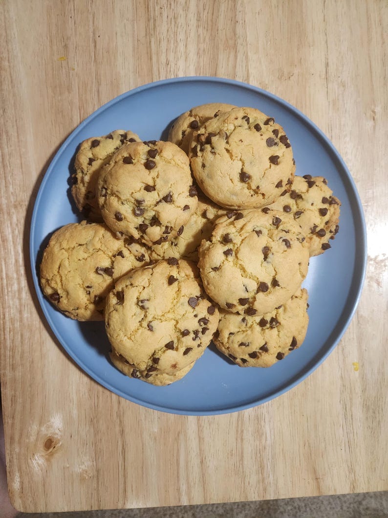 Over-sized Mega Chocolate Chip Cookies - Etsy