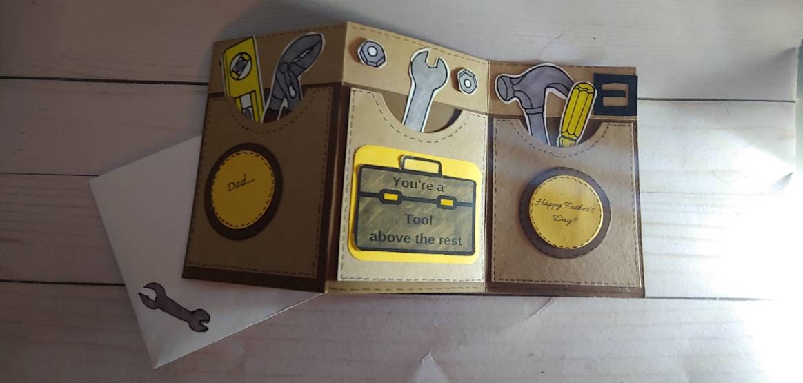 Fathers day tool belt card - Etsy.de