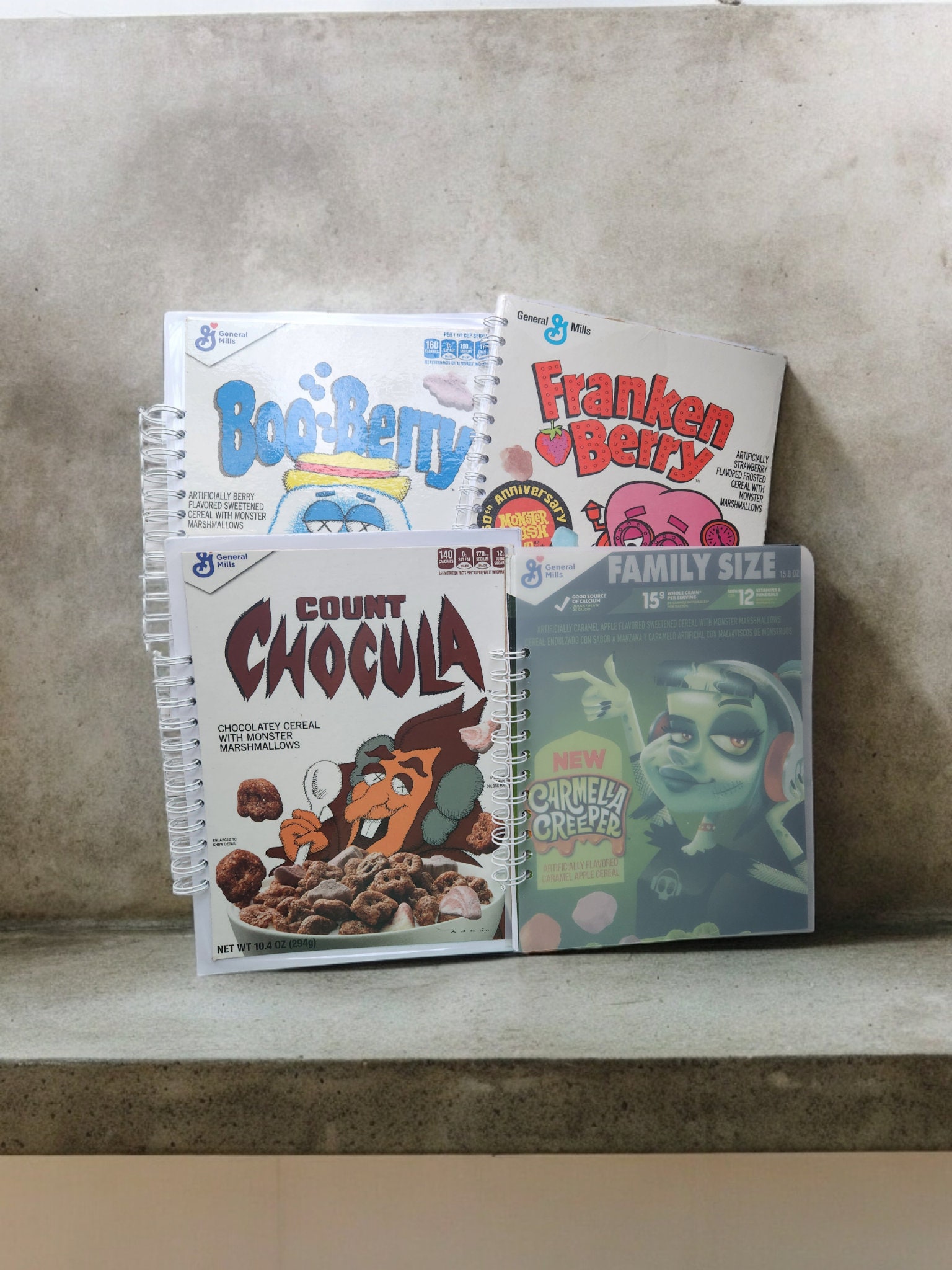 Upcycled Monster Cereal Box Notebooks - Etsy