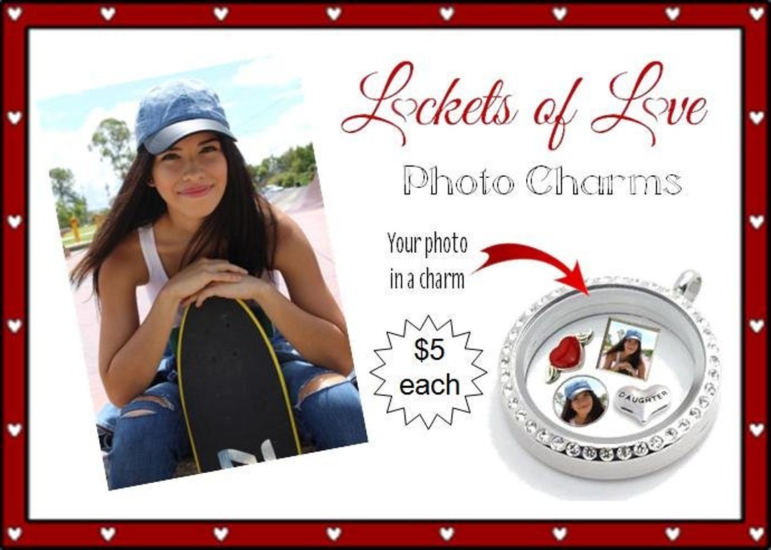 MINI PHOTO Charms for Floating Lockets - Etsy