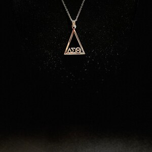 Stainless-steel Pyramid DST Necklace - Etsy