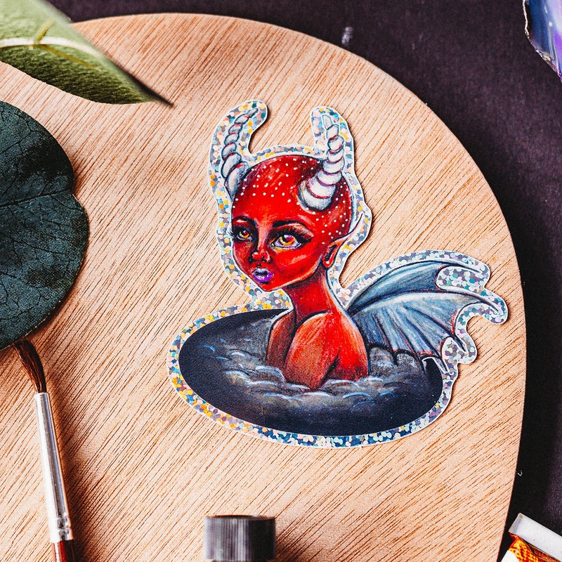 Devil Girl Tattoo - Etsy