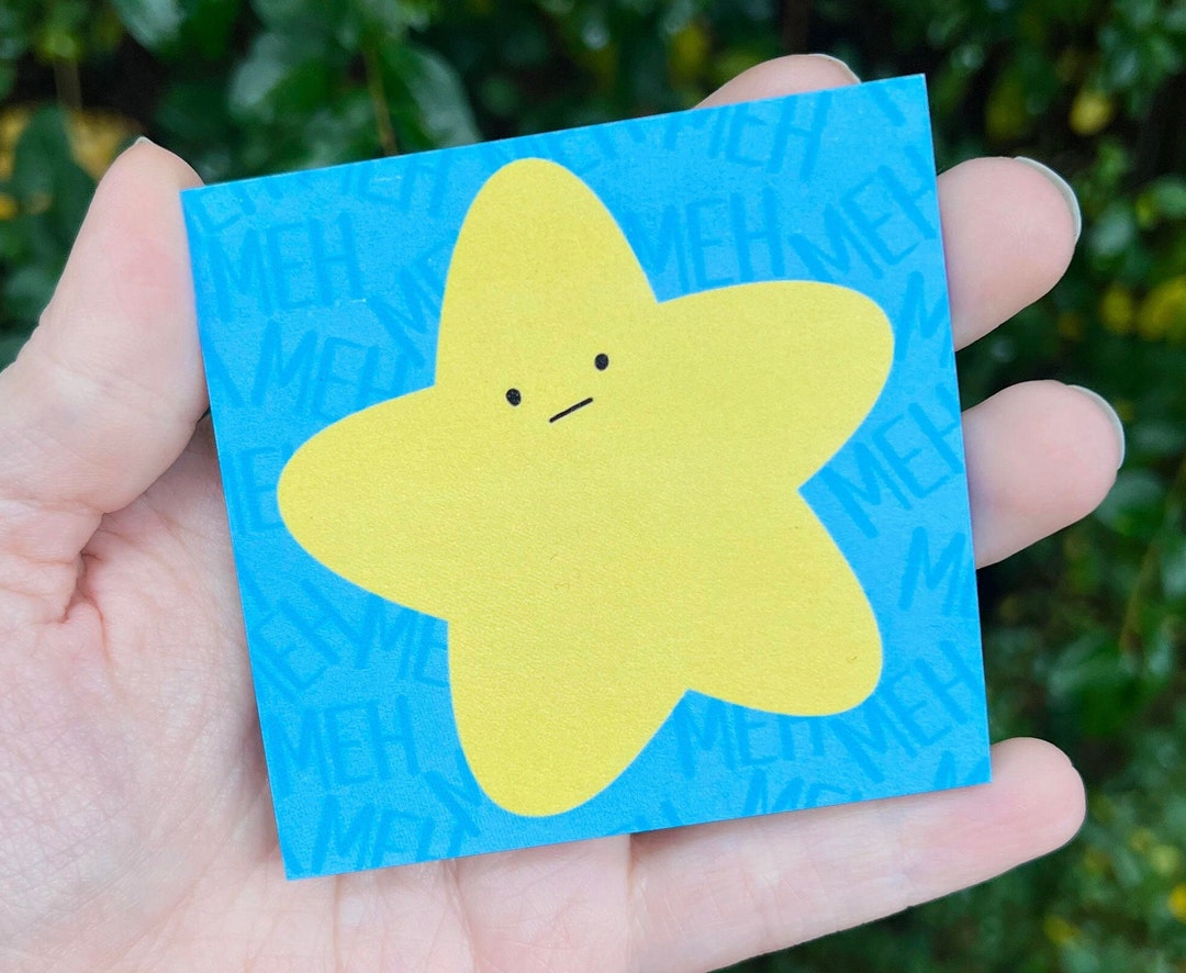 Yellow Star Sticky Notes: Kawaii Post It Notes, Gifts for Teachers - Etsy