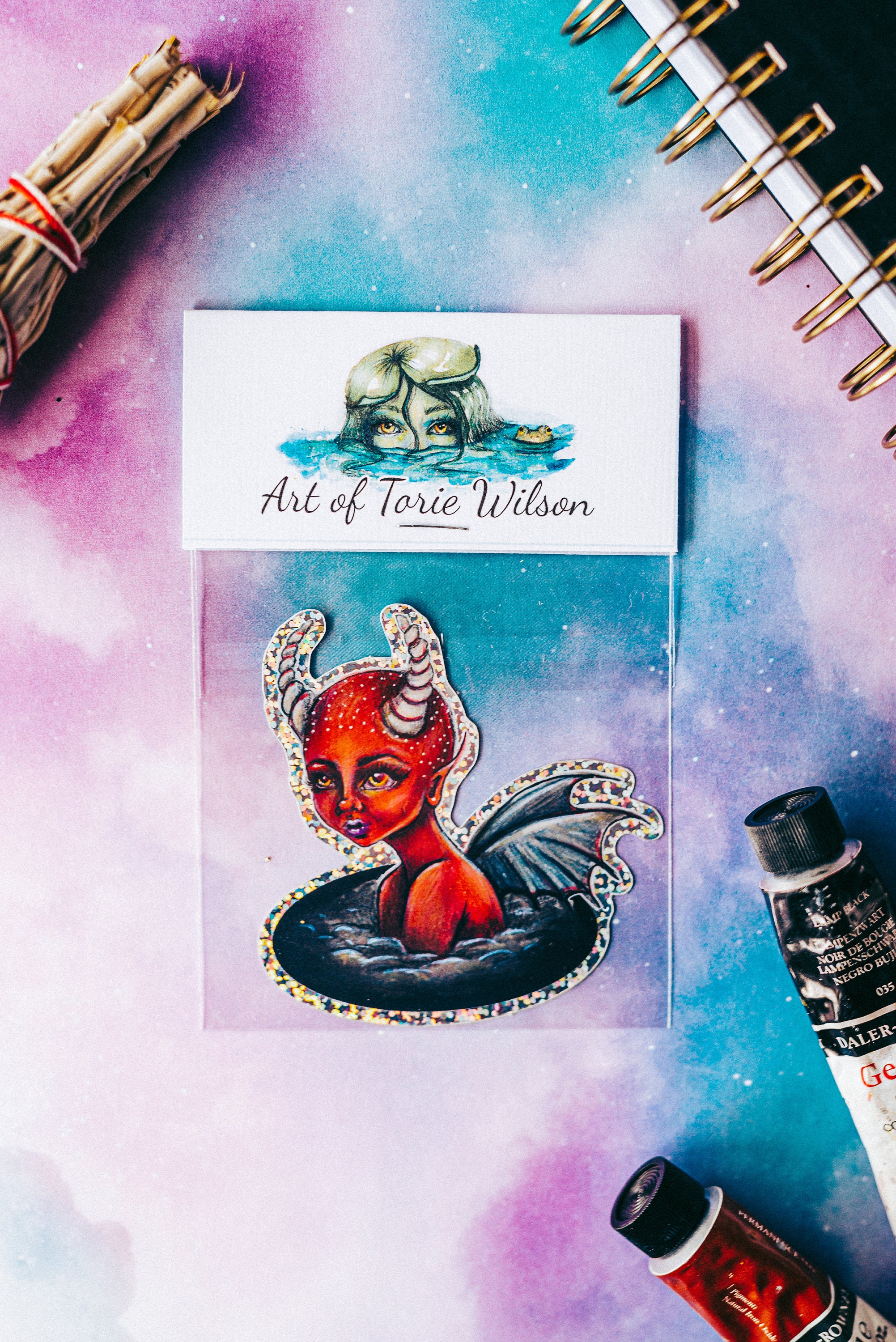 Halloween Red Devil Sticker Demon Girl Sticker Tattoo - Etsy UK