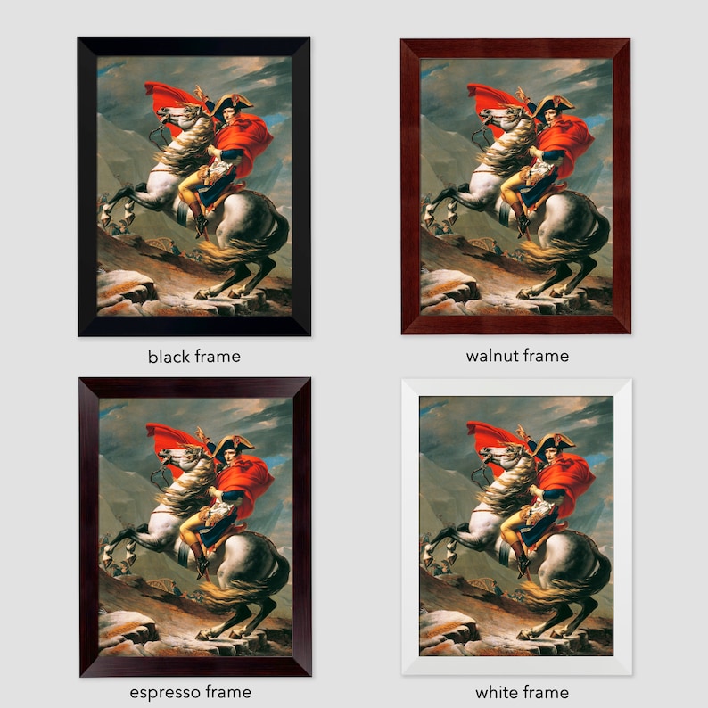 Napoleon Bonaparte Art Canvas Print Crossing the Alps by - Etsy