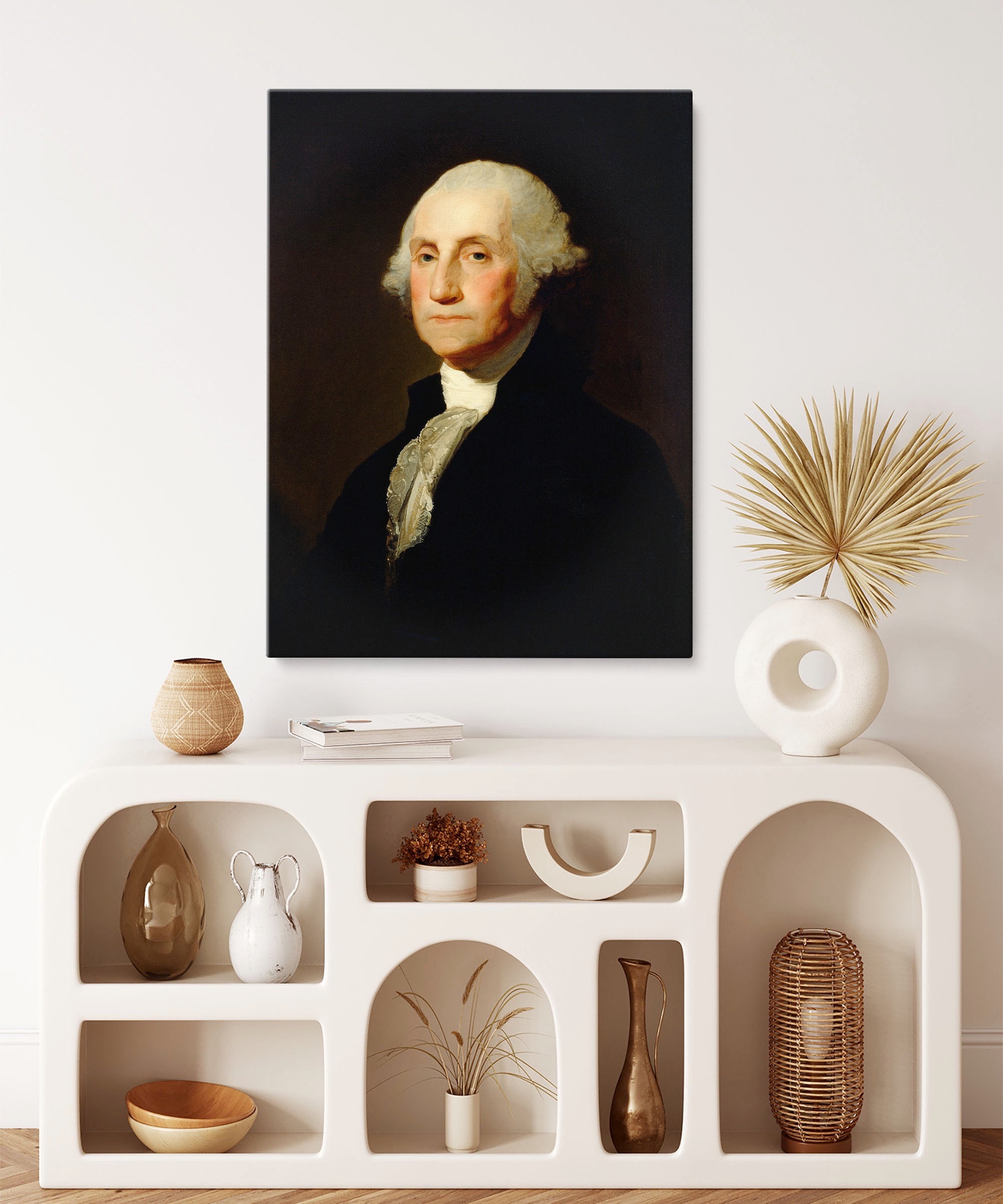 Framed George Washington Portrait Canvas Print George - Etsy