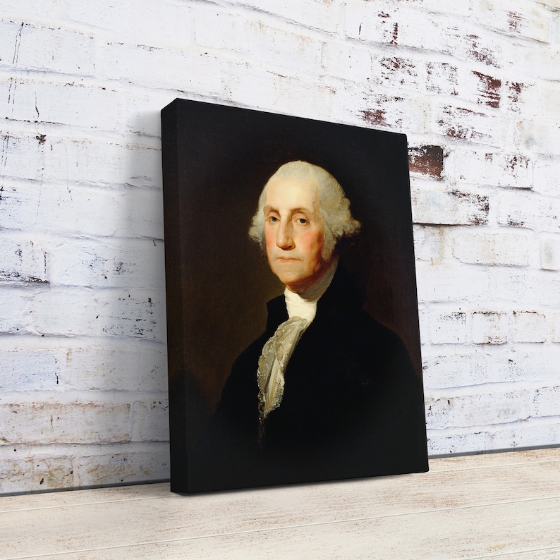 George Washington Portrait Canvas Print, George Washington US ...