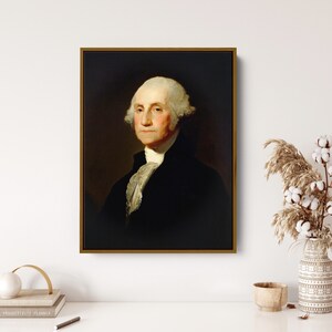 George Washington Portrait Canvas Print, George Washington US ...