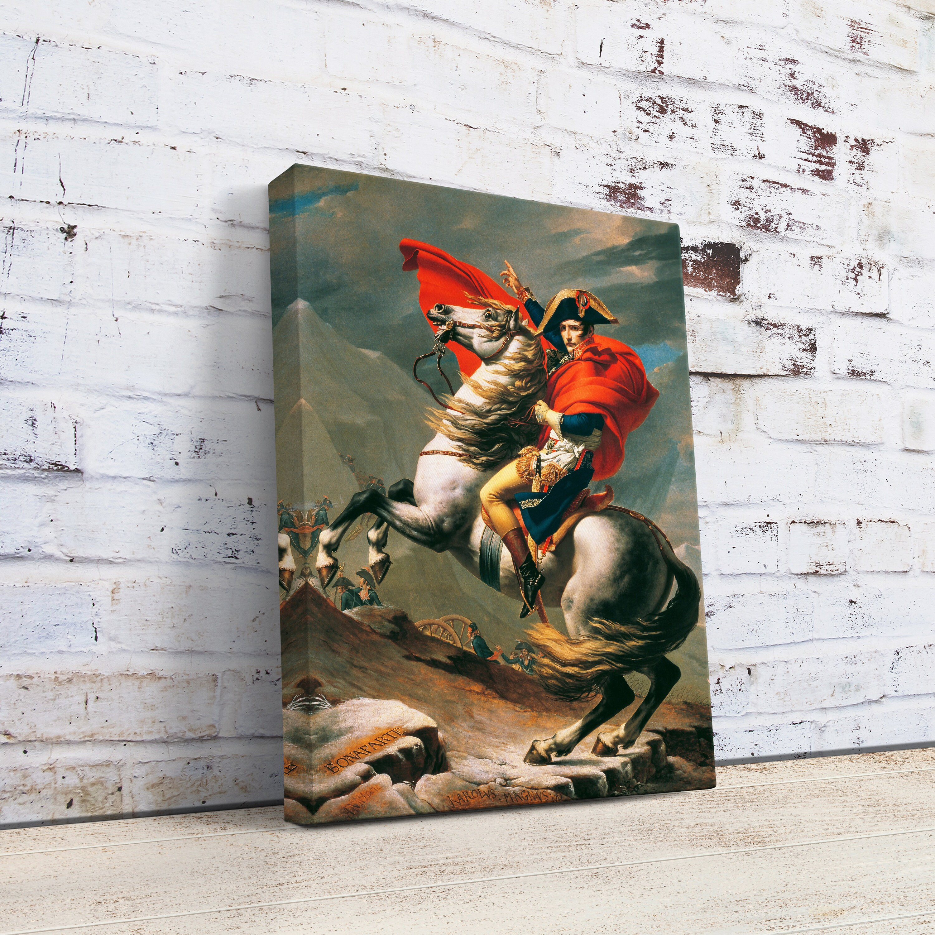 Napoleon Crossing the Alps by Jacques-louis David Painting ...