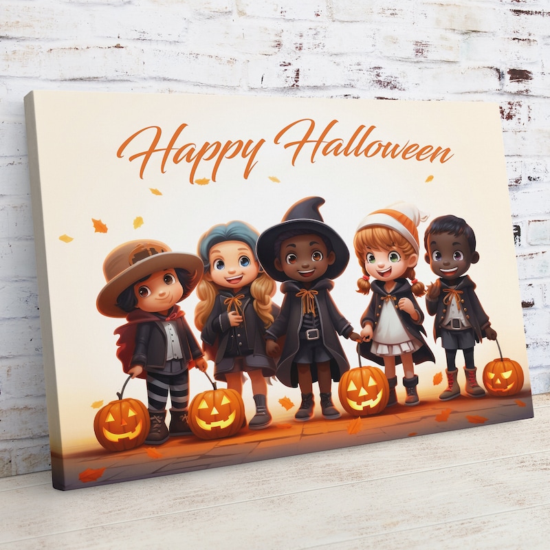 Halloween Canvas - Etsy
