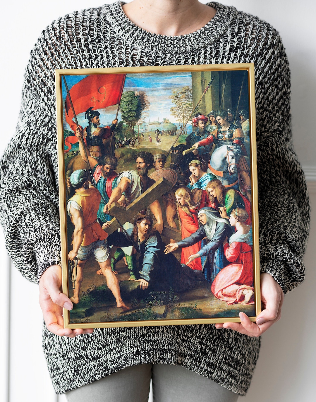 Christian Art, Jesus Christ Art, Christ Falling Poster, Christ Art ...