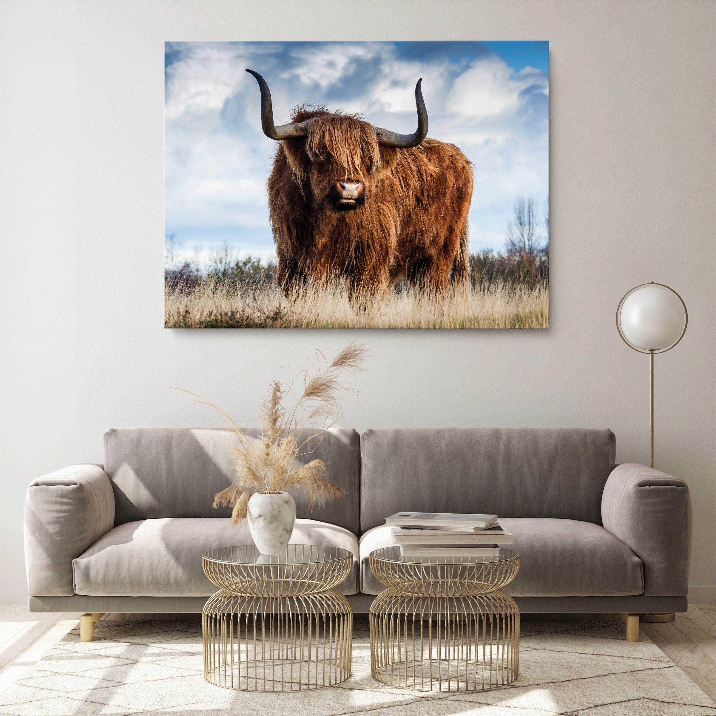 Highland Cow Print Longhorn Print Highland Cattle Art - Etsy