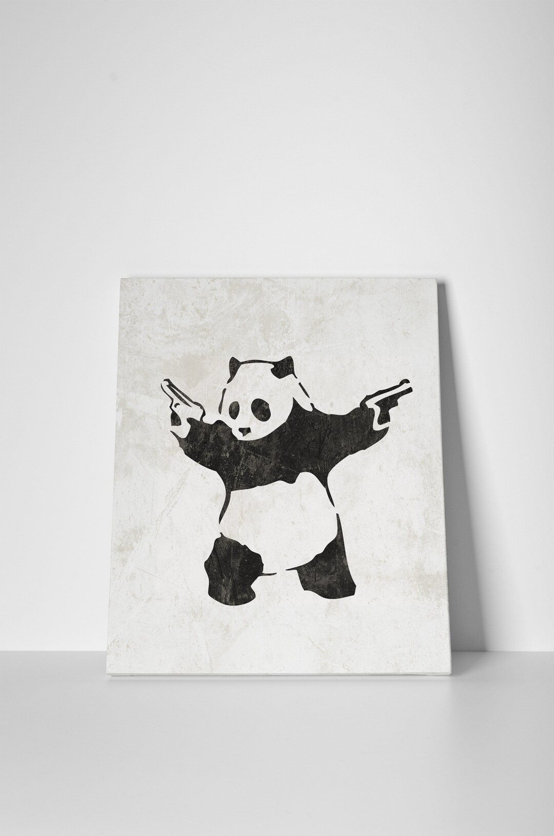 Panda Banksy Art, Banksy Canvas Print, Banksy Art Print, Panda Canvas ...