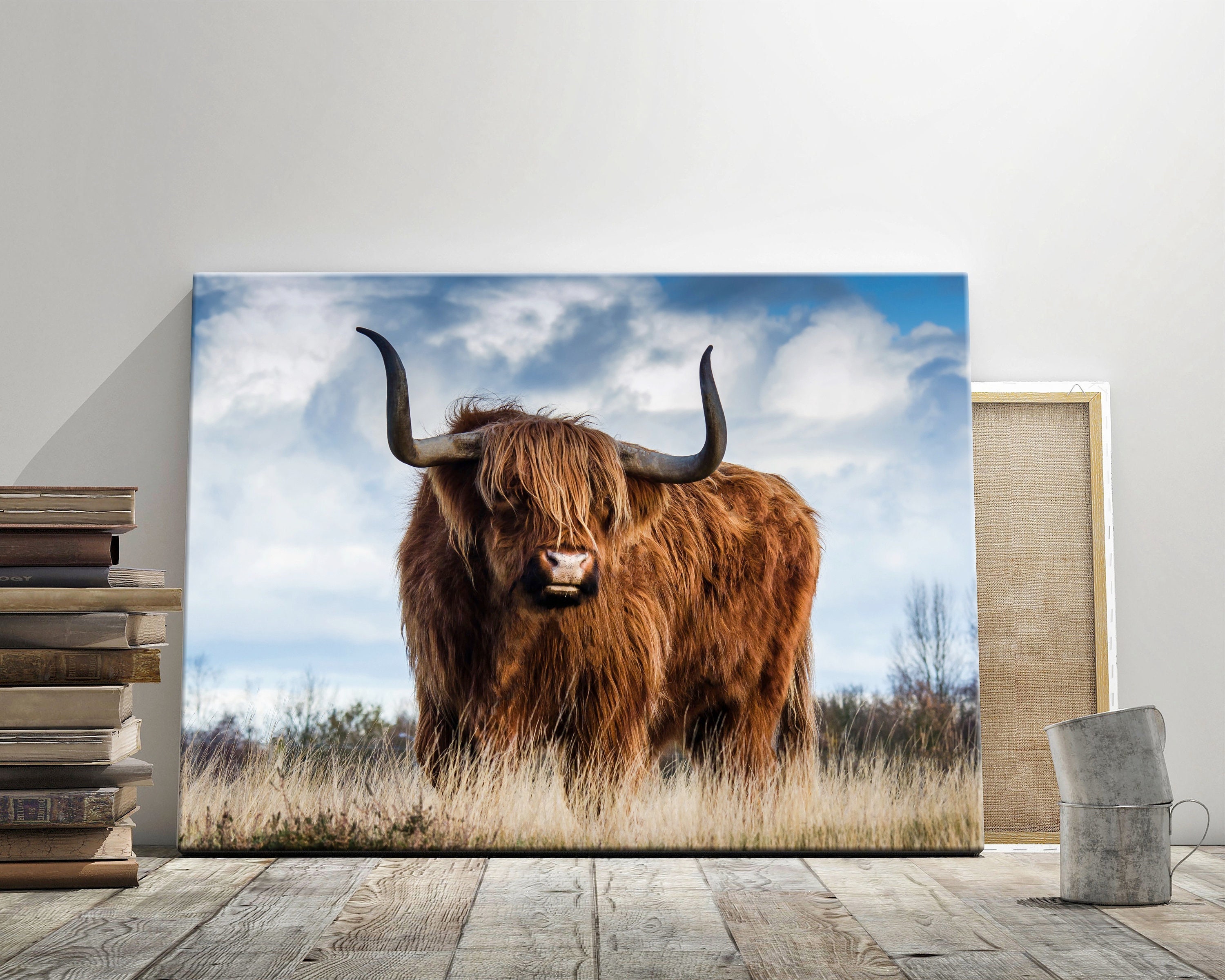 Highland Cow Print, Longhorn Print, Highland Cattle Art, Longhorn Print ...