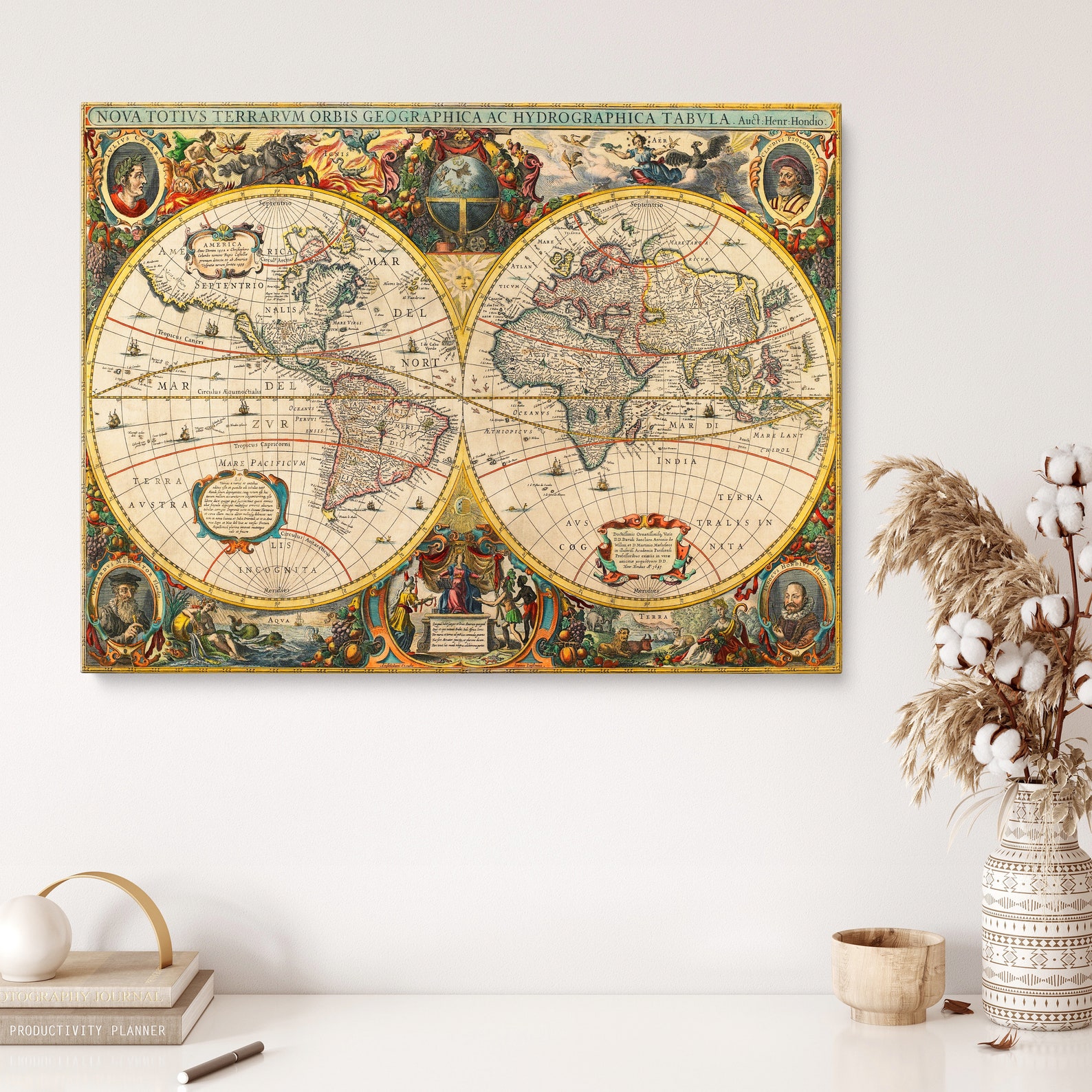 Old World Map, Vintage World Map Canvas, Old World Map Print, New Map ...