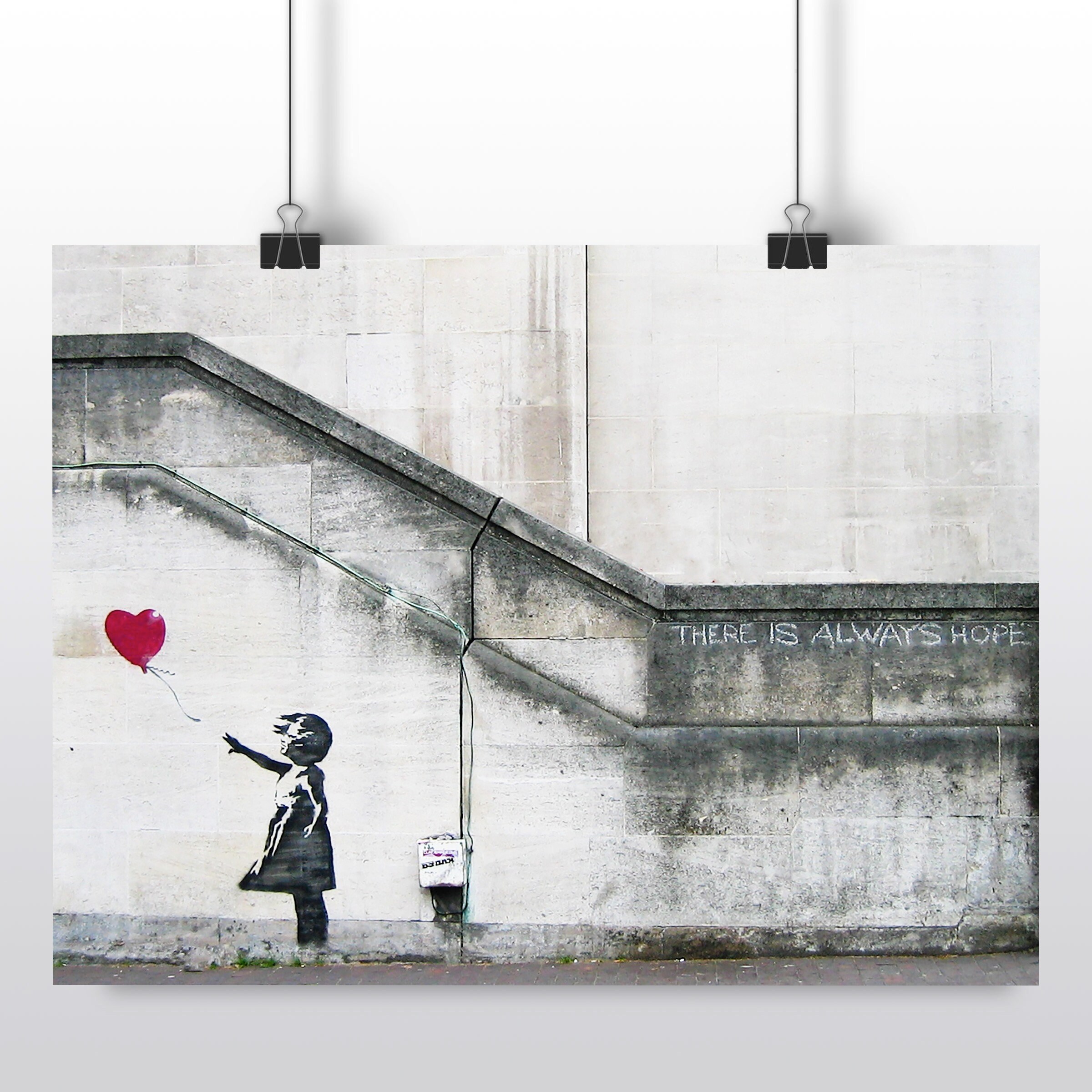 Banksy Art Large Canvas, Girl With the Red Balloon, There is Always ...
