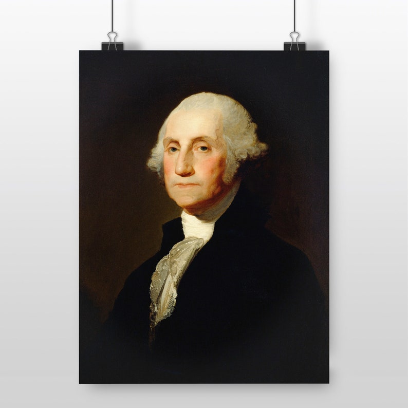 George Washington Portrait Canvas Print George Washington US - Etsy