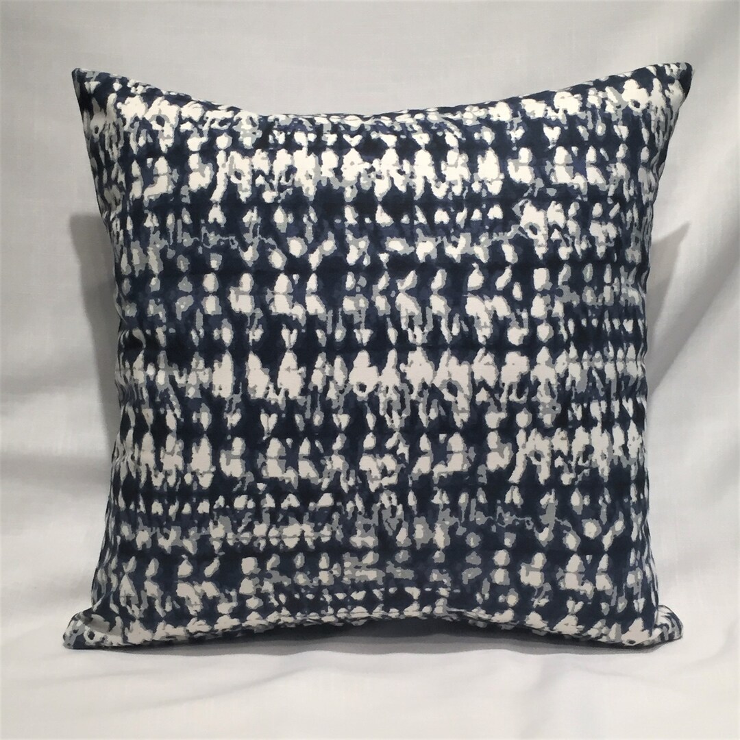 Blue Abstract Decorative Pillow Cover. Decorative Pillow Cover With ...