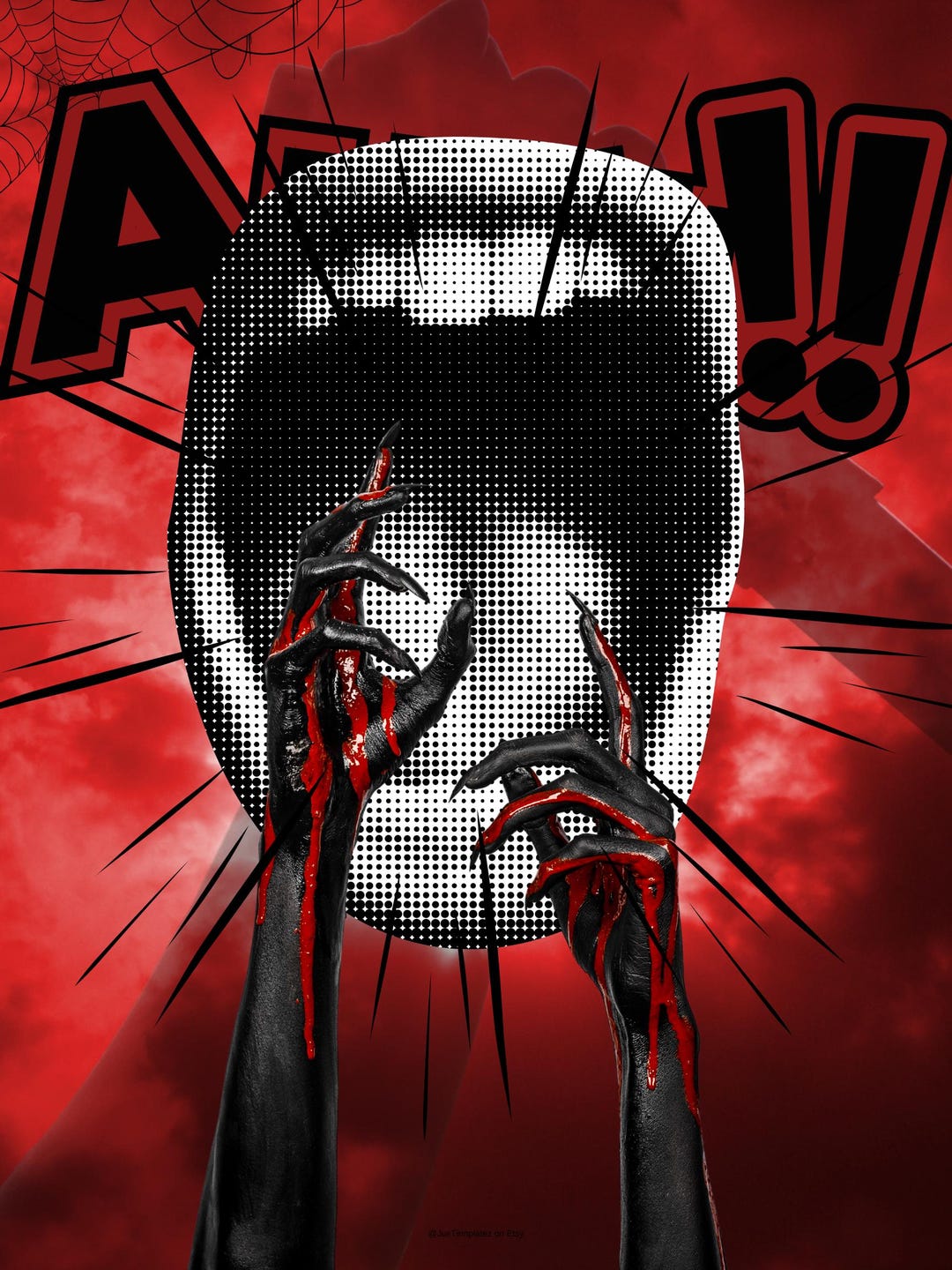 Scream Spooky Poster *digital* - Etsy