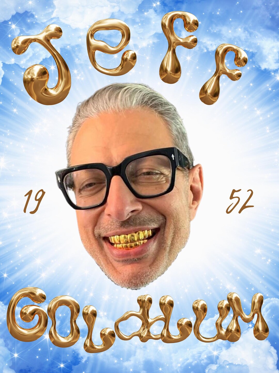J.gold Poster (jeff Goldblum) *digital* - Etsy