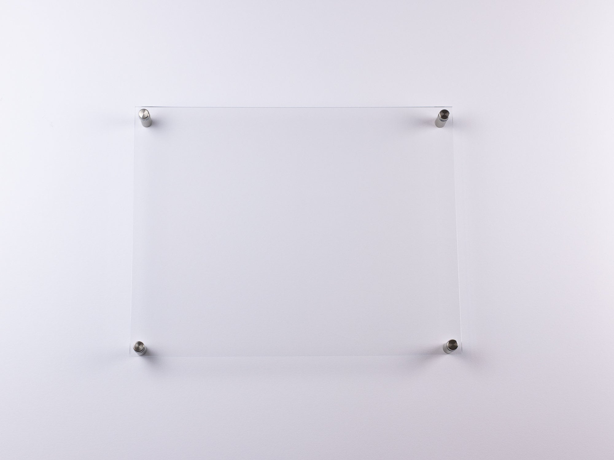 Clear Acrylic Dry Erase Board With Standoffs, Blank - Marker Memo Board ...