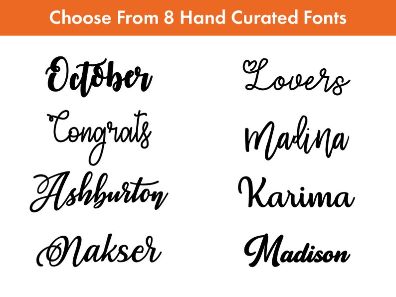 Personalized Place Name Cards Choose Your Font Acrylic Wood - Etsy Hong ...