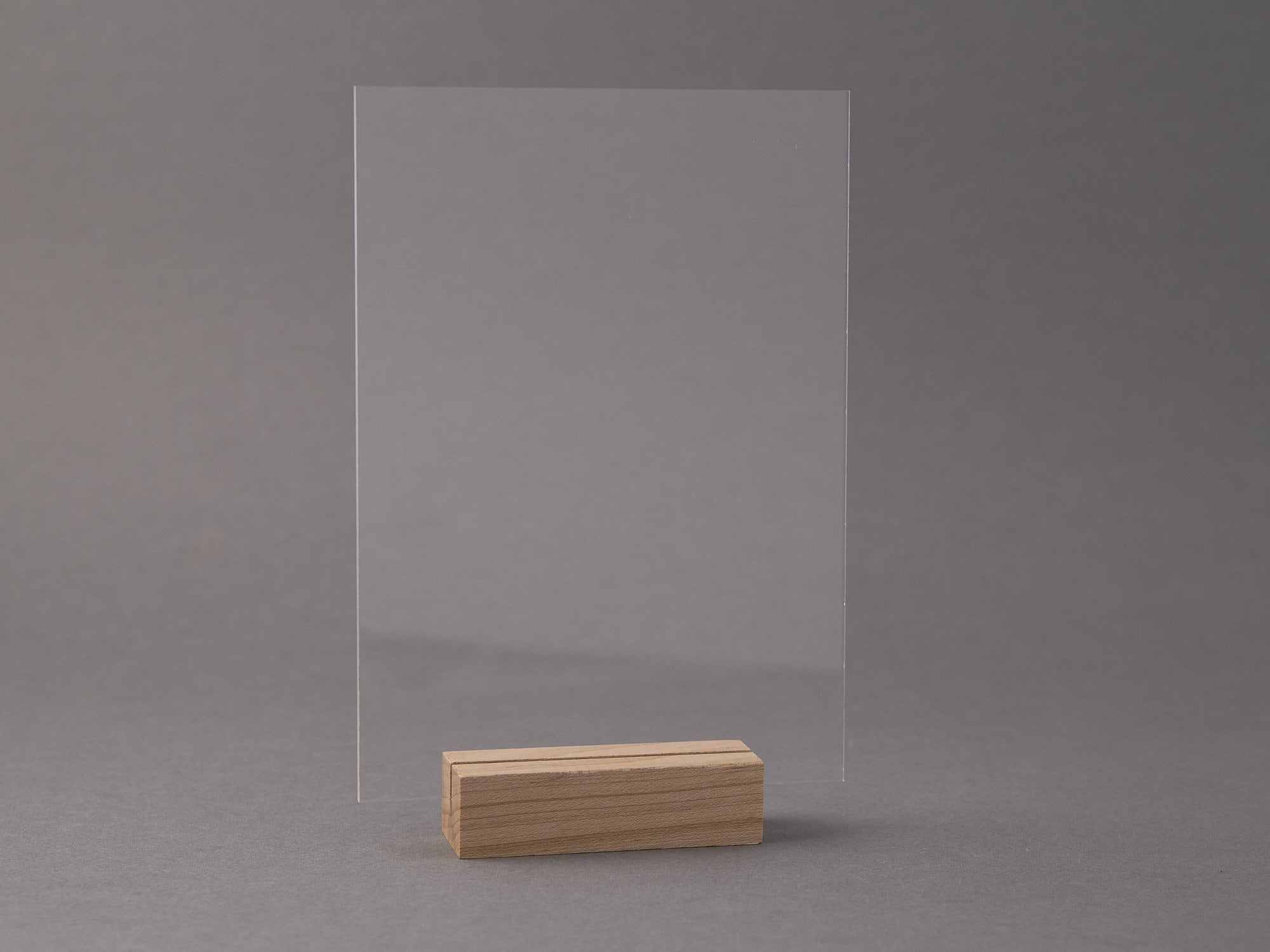 Acrylic Memo Board With Stand - Blank Clear White Board Dry Erase ...