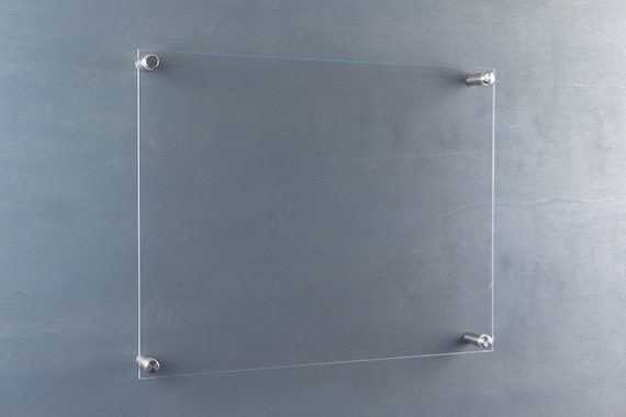 Clear Acrylic Dry Erase Board With Standoffs Blank Marker - Etsy