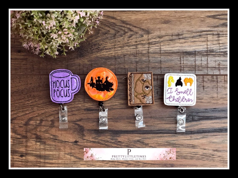 Spell Book Badge Reel, HP Coffee Badge Reel, Interchangeable Badge Reel ...
