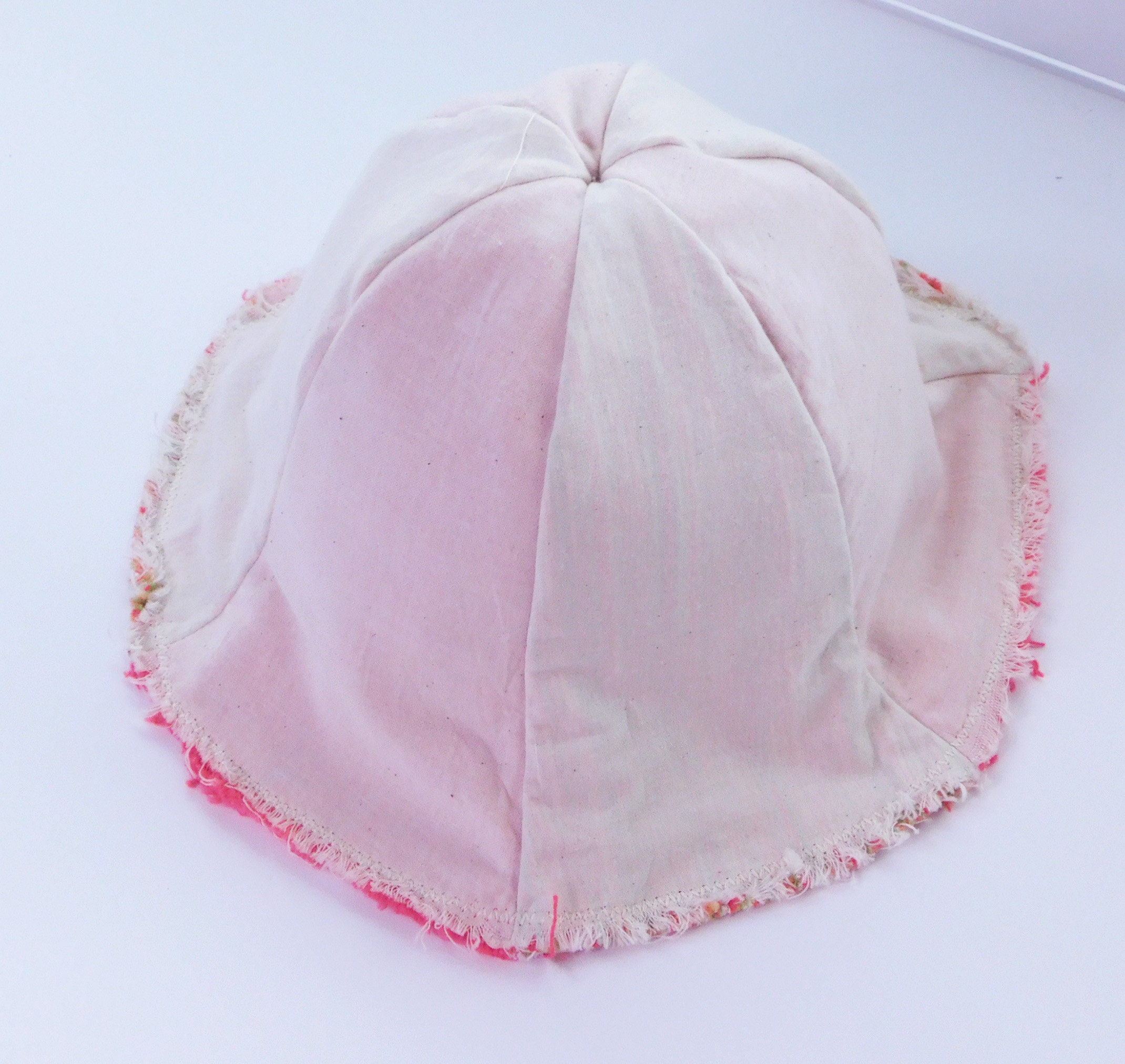 Child's Pink Denim Rag Hat Kids Sun Hat Shabby Chic Hat - Etsy
