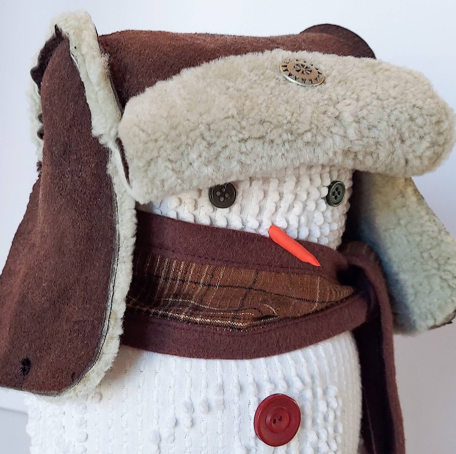 Hobnail Snowman With Hunter Cap - Etsy