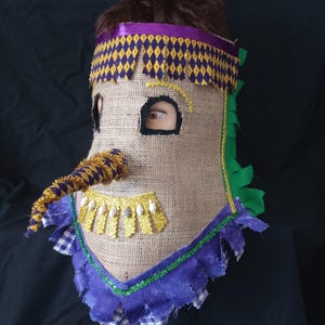 Cajun Mardi Gras Fringe Mask Masquerade Masks Carnival Masks Chicken ...