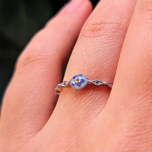 Forget Me Not Ring - Etsy