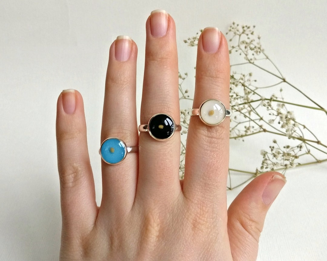 Silver Mustard Seed Ring, Simple Christian Jewelry, Adjustable Ring and ...