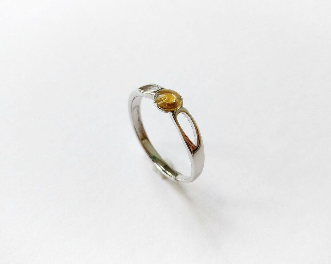 Dainty Mustard Seed Ring, Sterling Silver Mustard Seed Jewelry ...